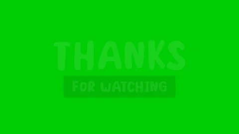 End screen video animation Text Thanks f... | Stock Video | Pond5