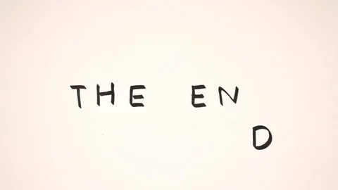 The end sign - Stop Motion Animation | Stock Video | Pond5