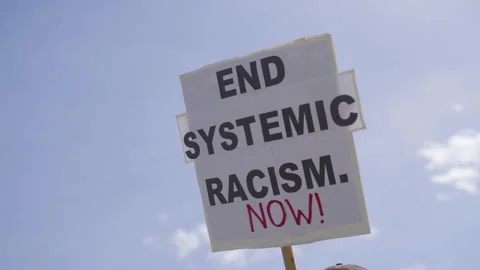 End Systemic Racism Now, Message Sign Bo... | Stock Video | Pond5
