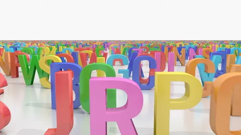 Endless alphabet letters | Stock Video | Pond5