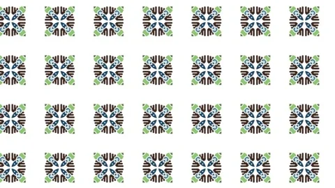 Endless animation of a seamless tile flo... | Stock Video | Pond5