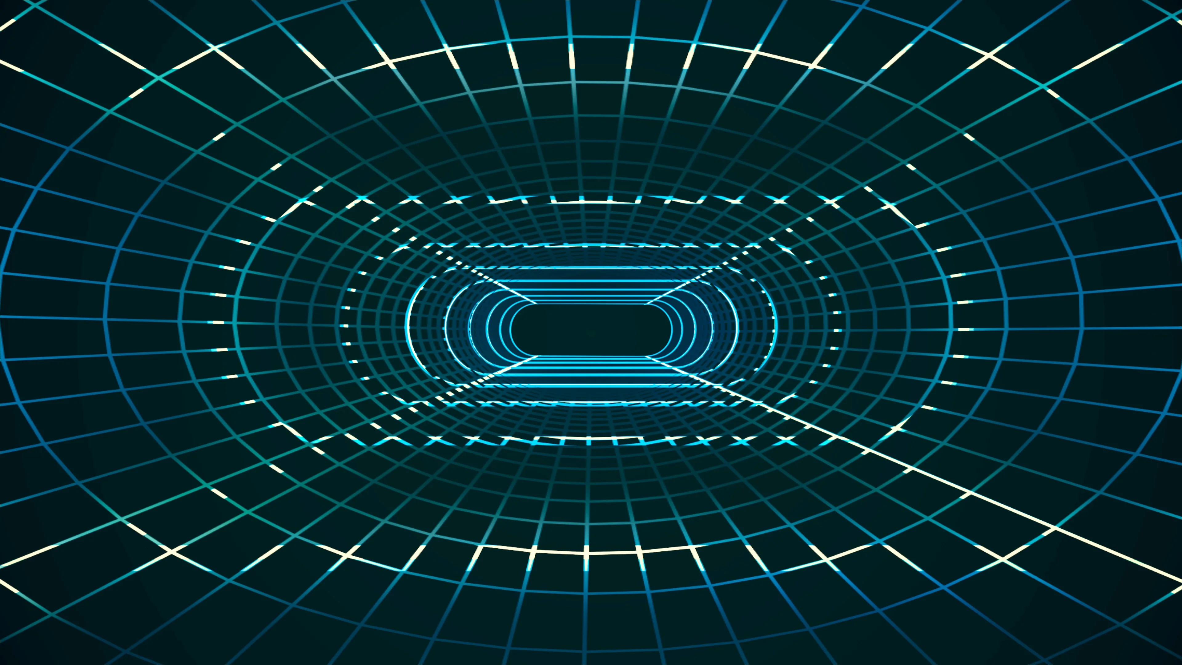 Endless Neon Lights Grid Net Cyber Retro Tunnel Flight Endless Flight