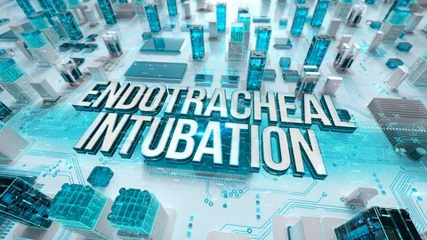 Endotracheal Intubation with medical dig... | Stock Video | Pond5