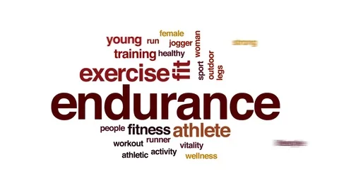 Endurance animated word cloud, text desi... | Stock Video | Pond5