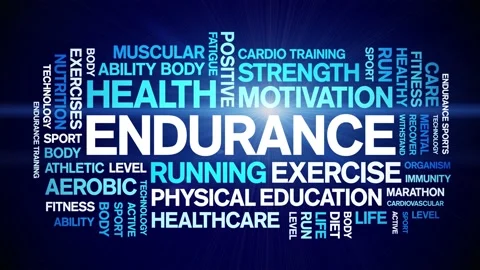 Endurance animated word cloud,animation ... | Stock Video | Pond5