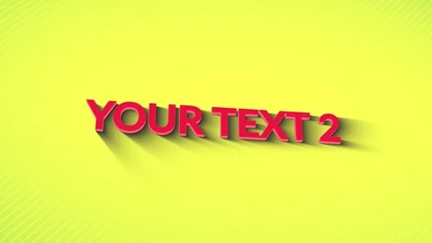 Energetic 3D Text Animations Template ~ After Effects #124977539