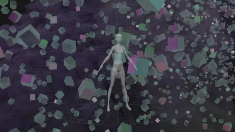 energy aura of man spiral flow of energy... | Stock Video | Pond5