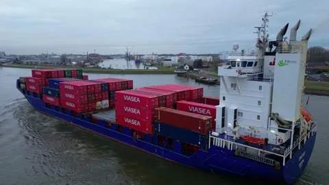 Energy Cargo Ship Carrying Viasea Interm... | Stock Video | Pond5