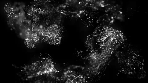 Energy explosion of shiny silver dust pa... | Stock Video | Pond5