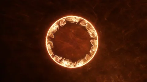 Energy geometric circle portal on a dark... | Stock Video | Pond5