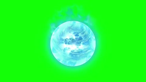 Energy Orb on green background | Stock Video | Pond5