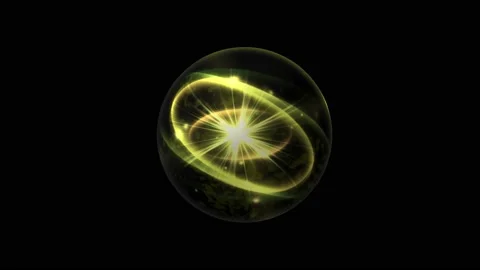 Energy particle sphere animation in 4k | Stock Video | Pond5