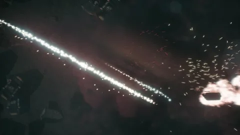 Energy sources explode in the robot colo... | Stock Video | Pond5