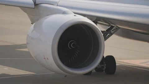 Engine of Airbus A350 Passenger Airplane... | Stock Video | Pond5