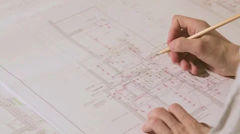 Construction Drawings Stock Footage ~ Royalty Free Stock Videos | Pond5