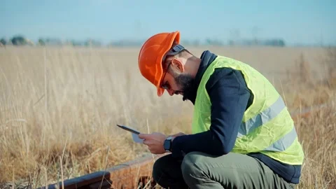 Engineer Inspection And Checking Constru... | Stock Video | Pond5