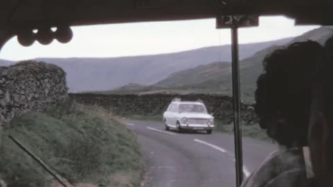 England - 1969: passengers point of view... | Stock Video | Pond5