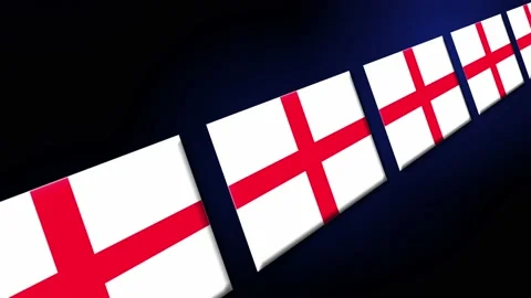 England Flag Animated Background 3d Anim... | Stock Video | Pond5