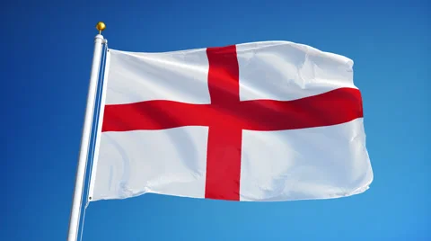 England flag in slow motion seamlessly l... | Stock Video | Pond5