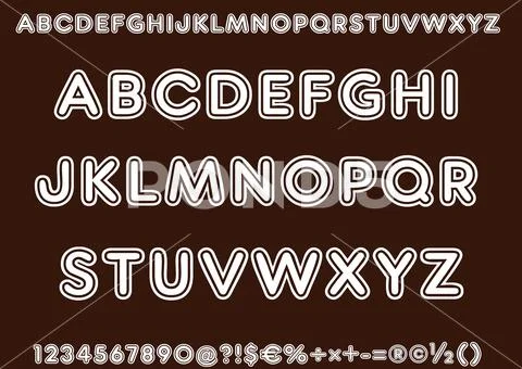 English alphabet: Vector, Graphic, Illustration #128967705