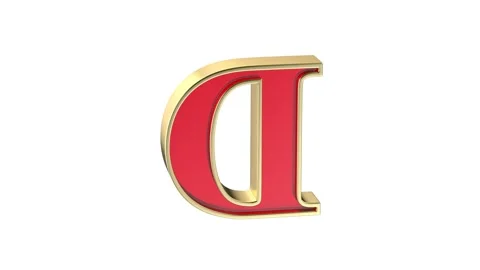 English alphabet red glass letters with ... | Stock Video | Pond5