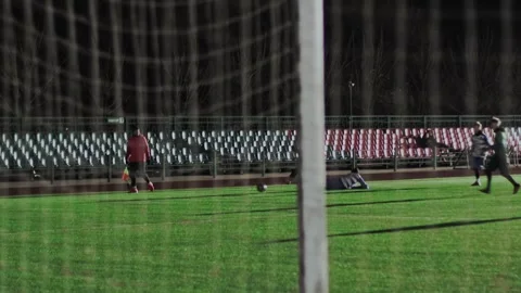 English football defender makes a failed... | Stock Video | Pond5