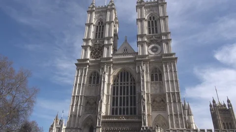 English gothic architecture at Westminst... | Stock Video | Pond5