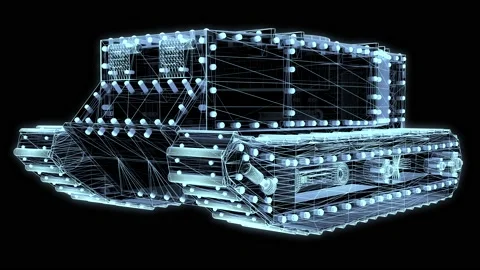 English Little Willie Tank in Blueprint ... | Stock Video | Pond5