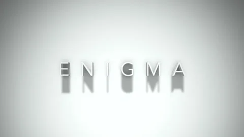 Enigma 3D title animation with shadows o... | Stock Video | Pond5