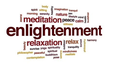 Enlightenment animated word cloud, text ... | Stock Video | Pond5