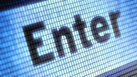 "Enter" on the Screen. 4K Resolution. En... | Stock Video | Pond5