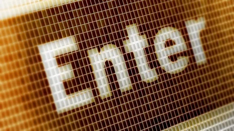 "Enter" on the Screen. 4K Resolution. En... | Stock Video | Pond5