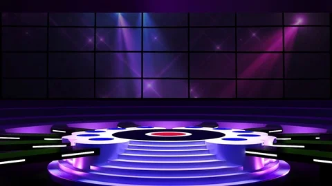Entertainment TV Studio Set 62 - Virtual... | Stock Video | Pond5