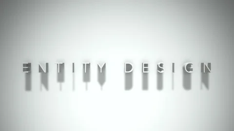 entity design 3D title animation white t... | Stock Video | Pond5