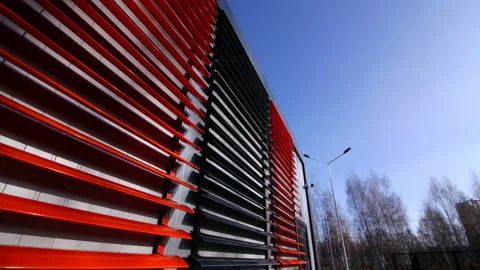 Entrance of public building closed with ... | Stock Video | Pond5