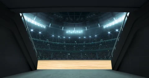 Entrance tunnel leading to illuminated b... | Stock Video | Pond5