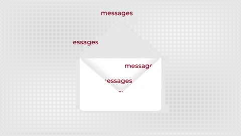 Envelope Opening Animation with a Transp... | Stock Video | Pond5