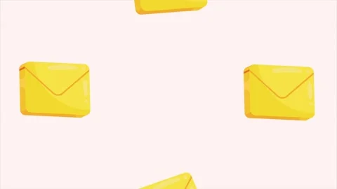 envelopes mail messages pattern animatio... | Stock Video | Pond5