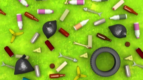 Environmental pollution. 3D animation in... | Stock Video | Pond5