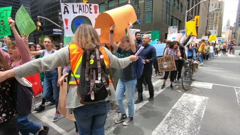 Epic crowds of youth and students Protes... | Stock Video | Pond5