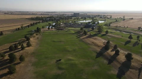 Epic drone shots of Golf Course | Stock Video | Pond5
