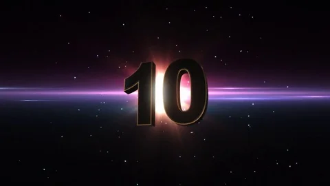 Countdown Top 10 Numbers Stock Footage ~ Royalty Free Stock Videos | Pond5