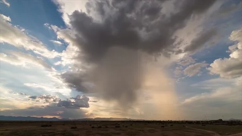Epic thunderstorm moving clouds at night... | Stock Video | Pond5