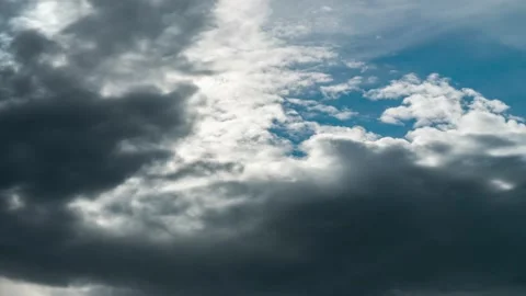 Epic time lapse of fast moving clouds an... | Stock Video | Pond5