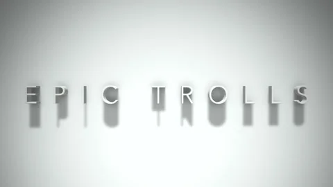 epic trolls 3D title animation with shad... | Stock Video | Pond5