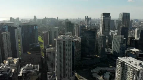Epic View of Manila Skyline. Sunrise. Fl... | Stock Video | Pond5