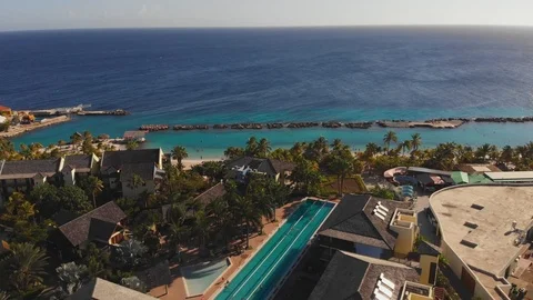 Epic view of an Olympic size swimming po... | Stock Video | Pond5