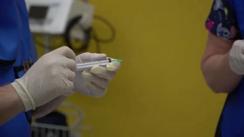 Epidural steroid injections (ESIs) are a... | Stock Video | Pond5