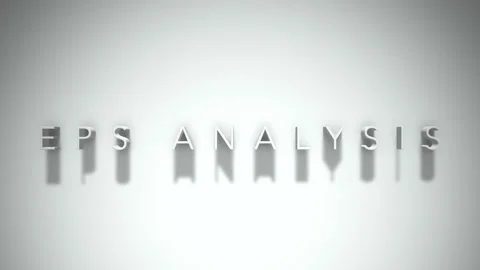 eps analysis 3D title animation white te... | Stock Video | Pond5