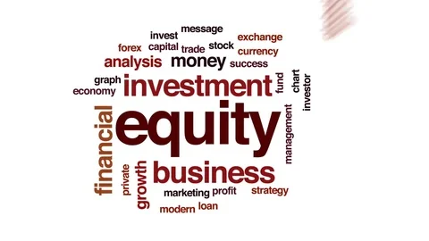 Equity animated word cloud, text design ... | Stock Video | Pond5